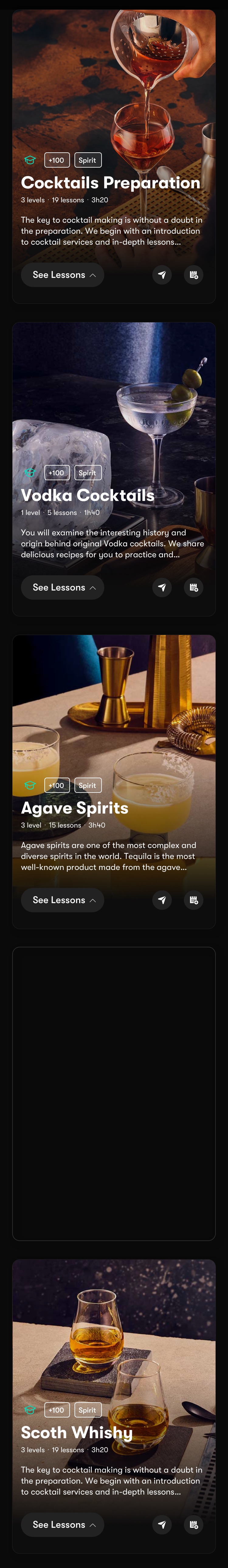 Online Professional Bartending App · Freepour